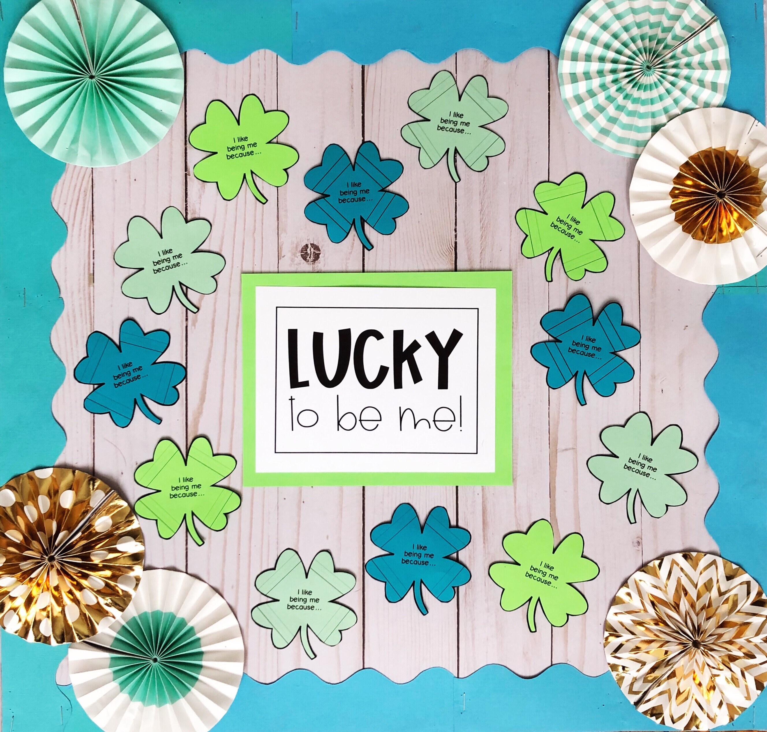 St. Patrick's Day Bulletin Board March Spring Bulletin Board Kit With ...