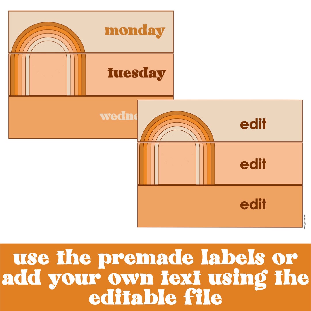 Editable Classroom Rolling Cart Labels and Organizers | Sunny Boho ...
