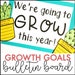Goal Setting Bulletin Board & Cactus Craft Activity • Growth Mindset ...