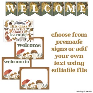 Woodland Theme Back to School Classroom Door Decor & Bulletin Board ...