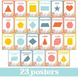 Ocean Theme Under the Sea 2D and 3D Shapes Posters Classroom Decor - Etsy