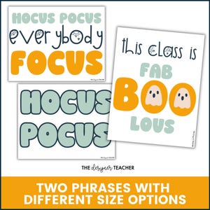 Halloween Fall October Bulletin Board Kit Ghost Pumpkin Hocus Pocus Fun ...