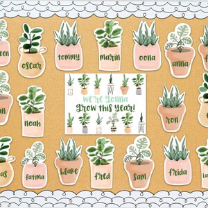 Plant Theme Botanical Welcome Back to School Classroom Door Decor ...