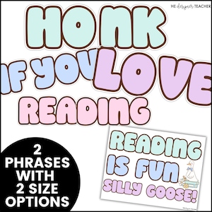 Silly Goose Back to School Reading Library Bulletin Board Kit Set ...