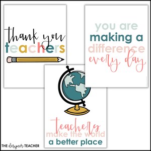 Teacher Appreciation Posters With Printable Inspirational Teaching ...