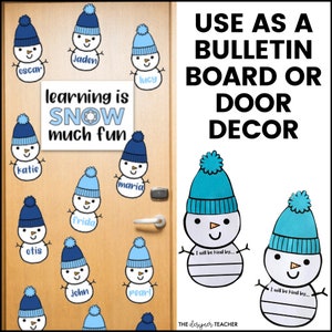 Winter Snowman Kindness Bulletin Board Craft & Door Decor - Etsy
