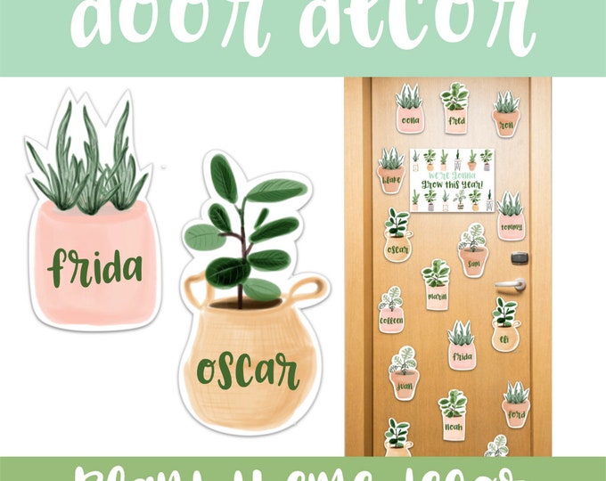 Plant Affirmation Station Mirror Display Botanical Boho Classroom Decor ...