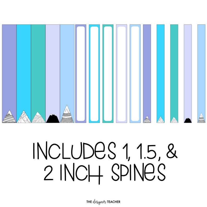 Mountain Theme Editable Binder Covers & Spines for Teachers | Nature ...