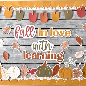 Fall Autumn September October November Bulletin Board Kit Ideas ...