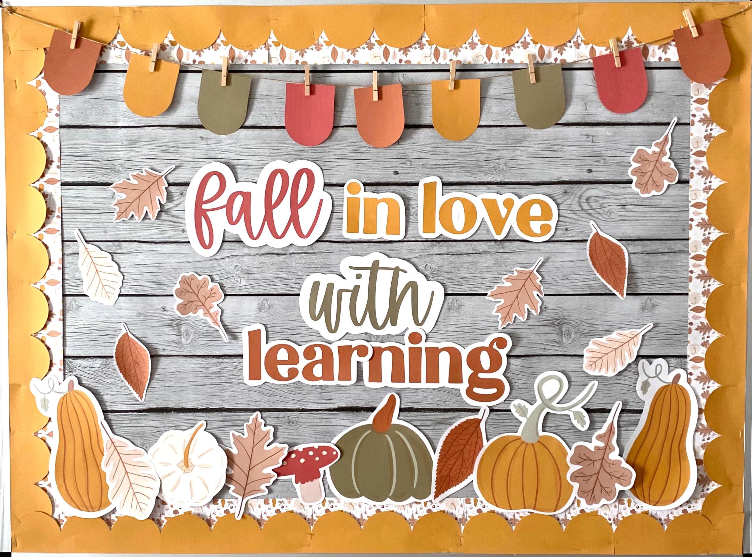 Fall Autumn September October November Bulletin Board Kit Ideas ...