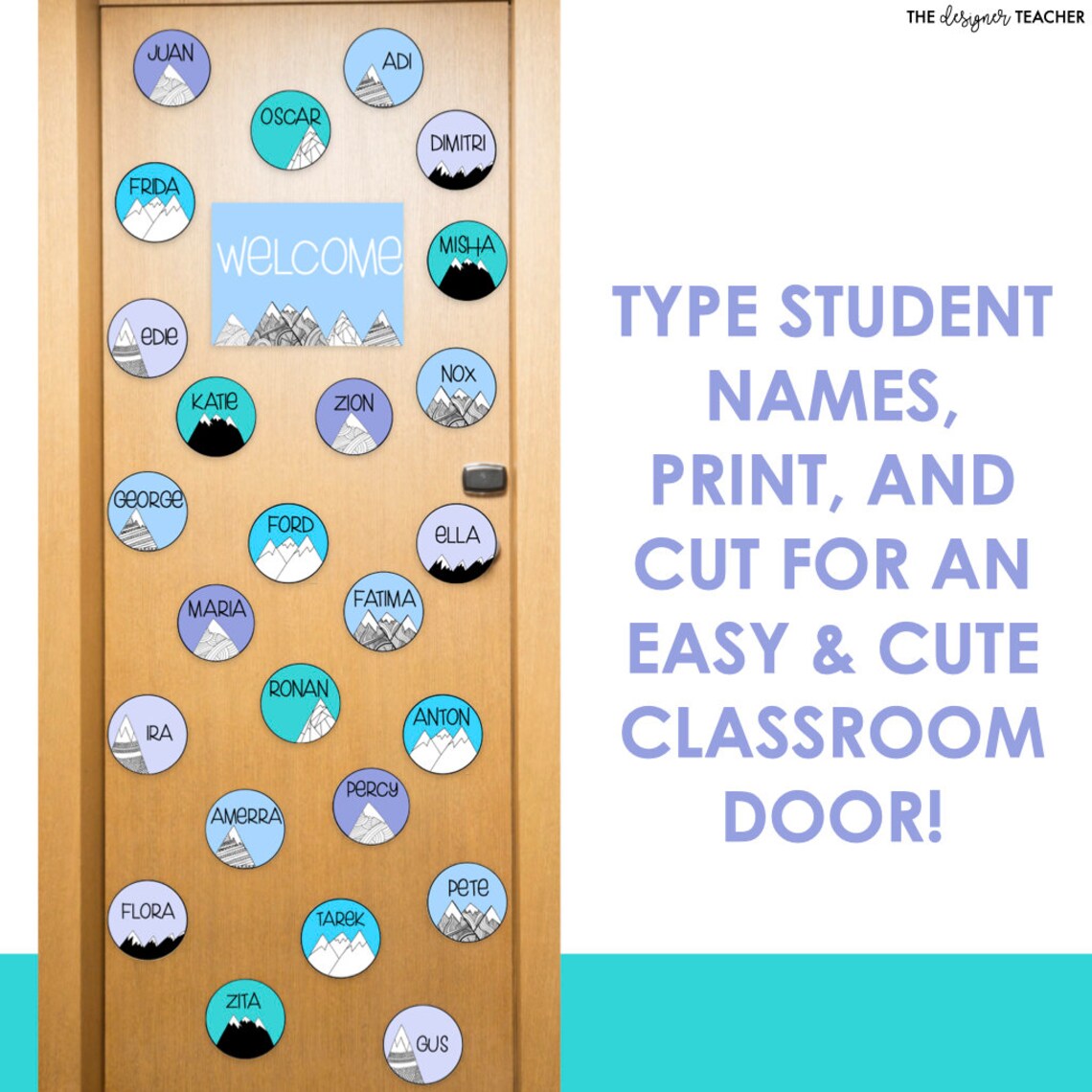 Mountain Theme Back to School Classroom Door Decor & Bulletin Board - Etsy