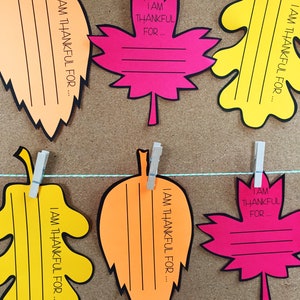 Fall Leaves November Bulletin Board Kit Ideas • Gratitude Thankfulness ...
