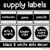 Editable Schedule Cards With Black & White Speckled Boho Dalmatian Dots ...
