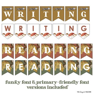 Editable Letter Banner Pennants With Boho Watercolor Woodland Theme - Etsy