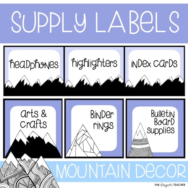 Mountain Theme - Etsy