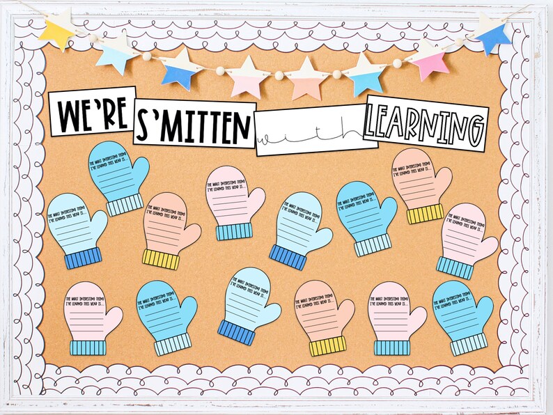 Smitten With Learning December Bulletin Board and Mitten Winter Door ...