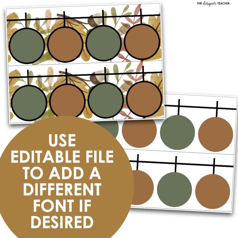 Woodland Theme Number Line to 100 to 120 Forest Classroom Decor ...