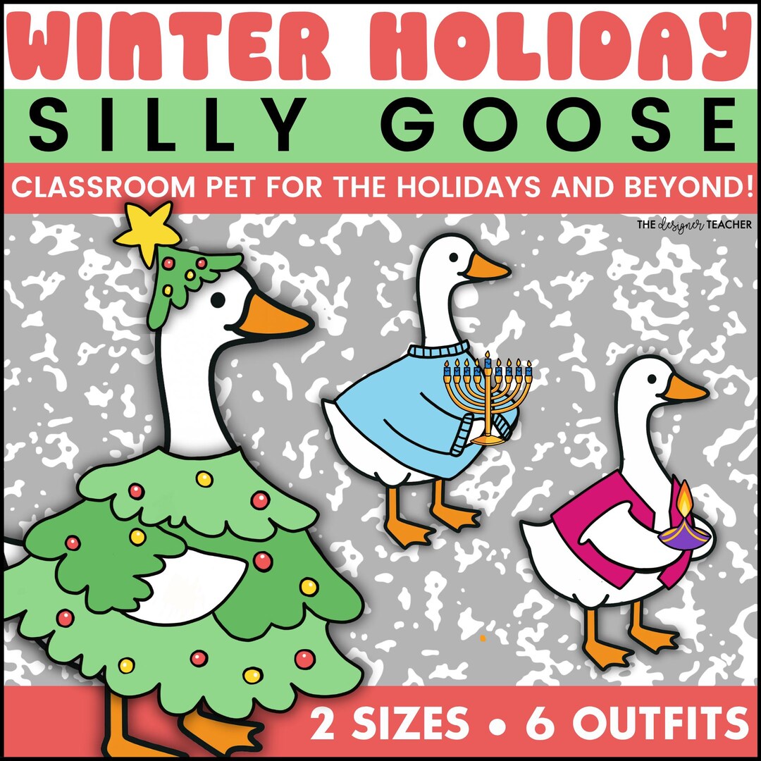 Winter Holiday Classroom Silly Porch Goose Pet: Printable Dress up ...