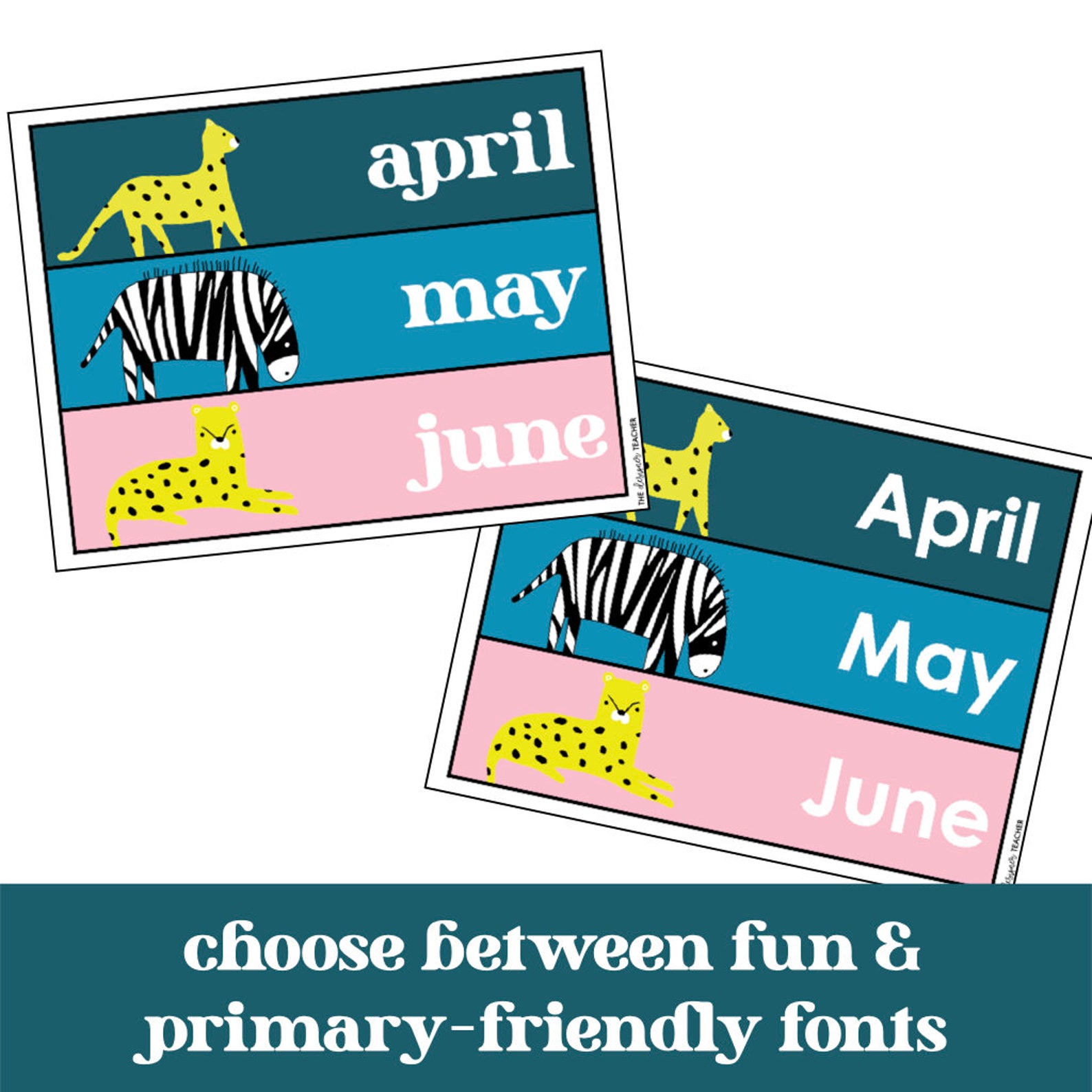 Editable Classroom Calendar Kit With Modern Tropical Jungle Theme - Etsy