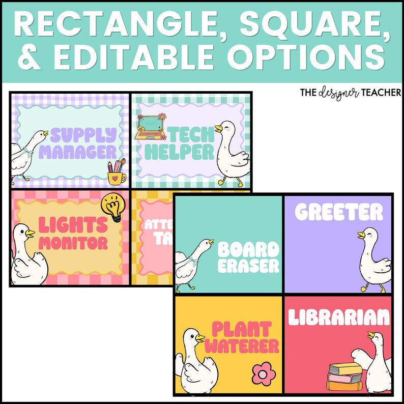 Editable Classroom Student Jobs Chart and Bulletin Board Display ...