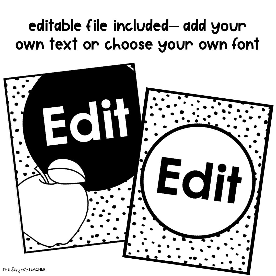 Alphabet Posters: Print, Cursive & Picture Cues Black and White Boho ...