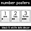 Editable Schedule Cards With Black & White Speckled Boho Dalmatian Dots ...