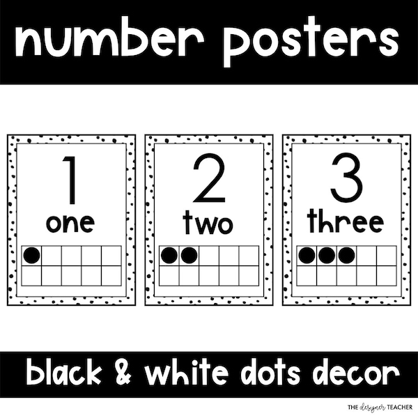 Number Poster - Etsy