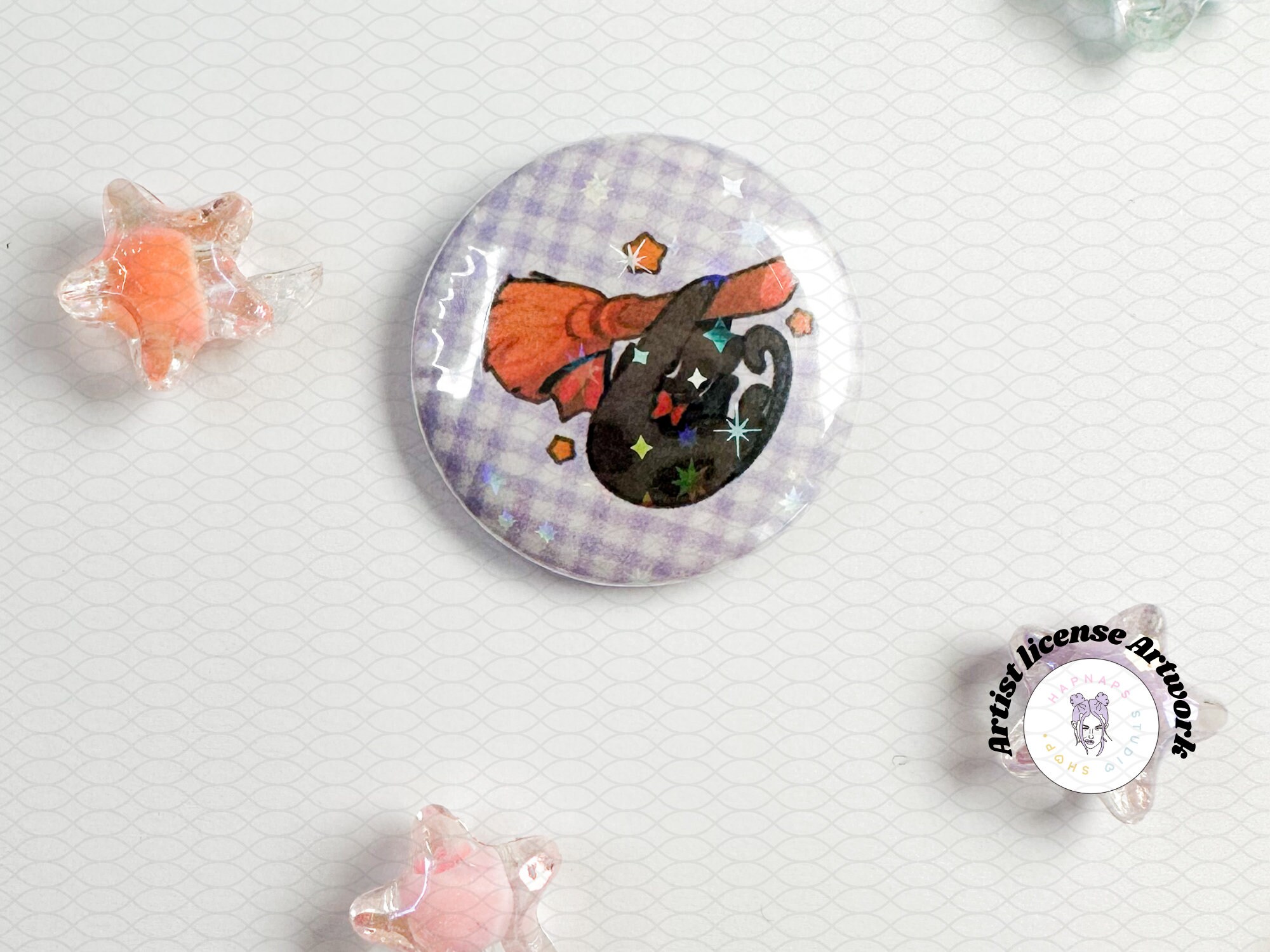 Anime Inspired Holographic Buttons for Animelover Cute Chibi - Etsy