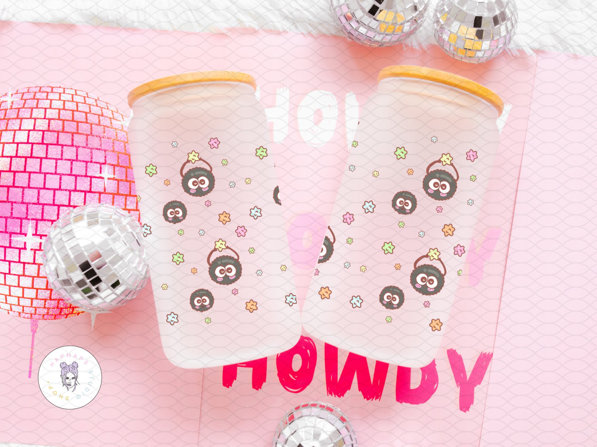 Anime Soot Sprites Glass Cup Anime Kawaii Anime Stars Glass Chibi Soots ...