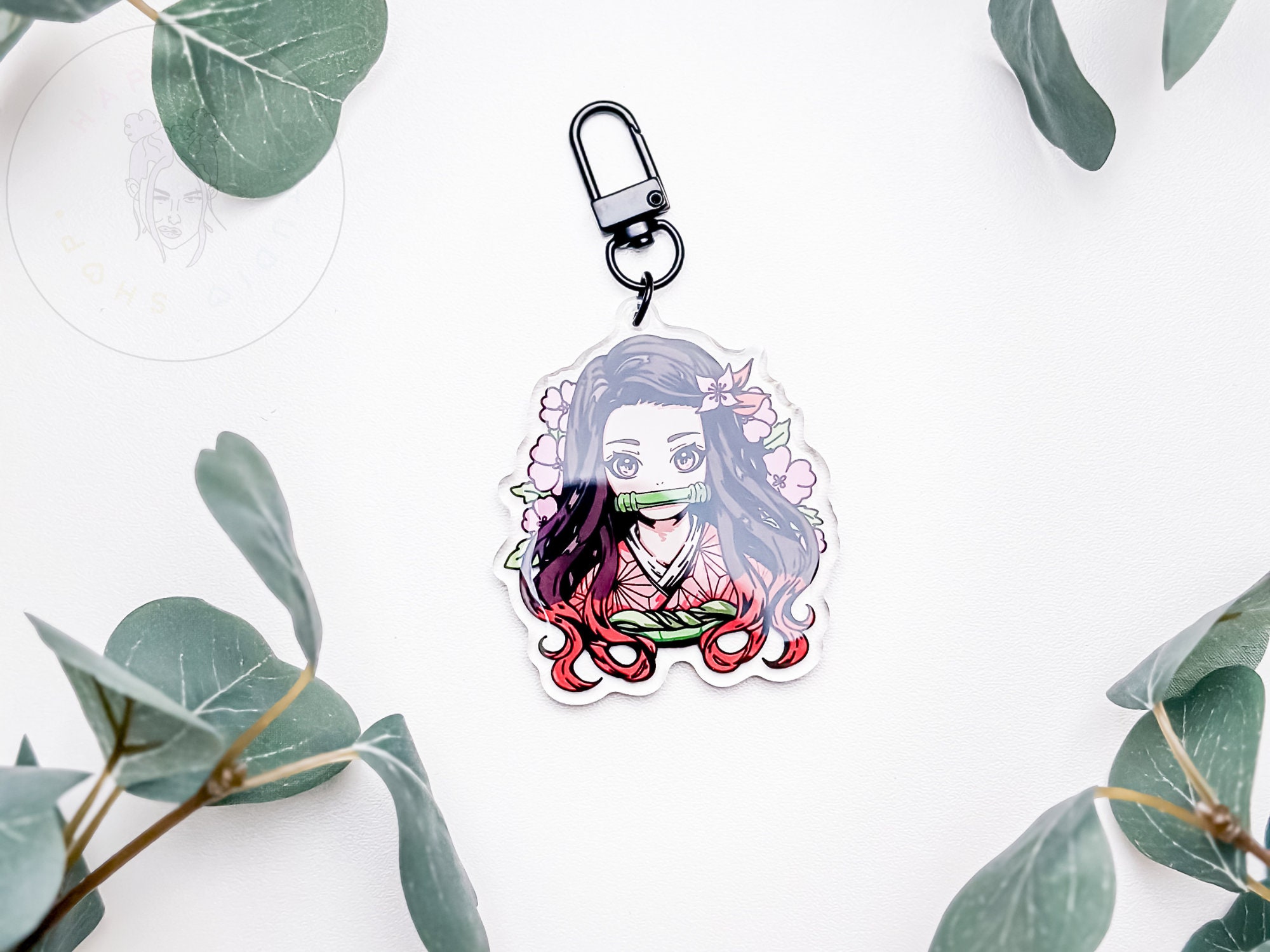 Anime Inspired Demon Girl Keychain Anime Kawaii Demon Sister Keychain ...