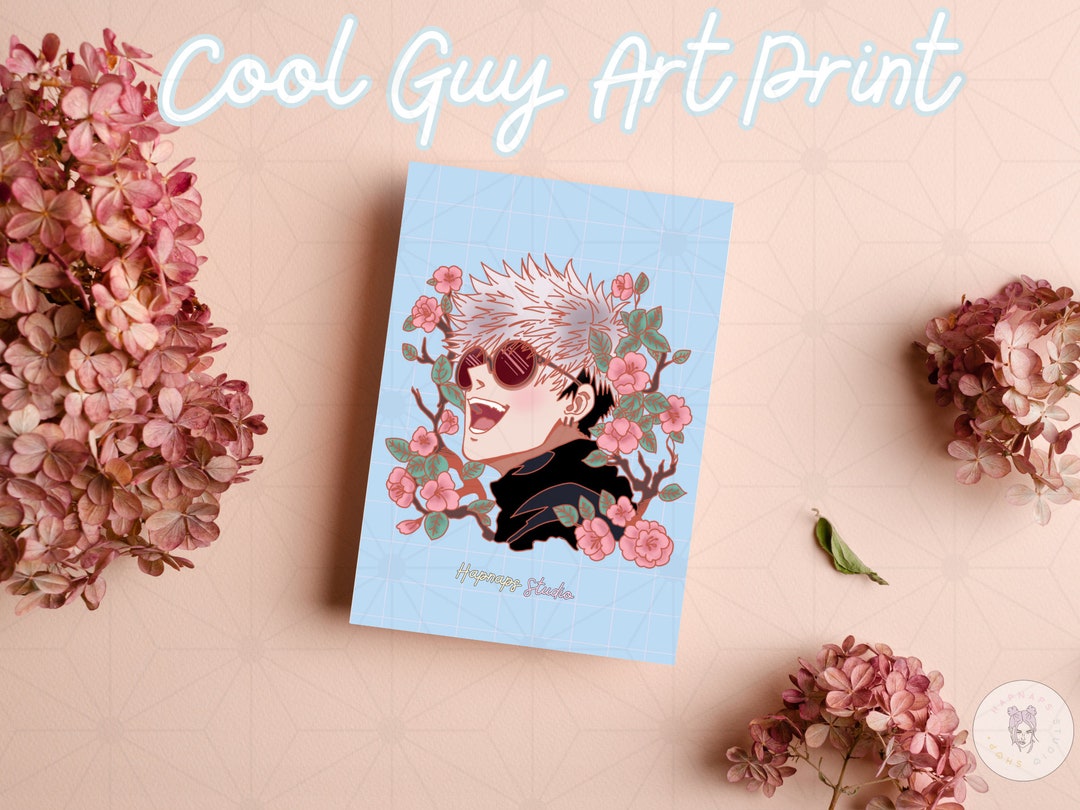 Anime Inspired Gojo JJK Wall Art Famous Anime Gojo Fan Art - Etsy