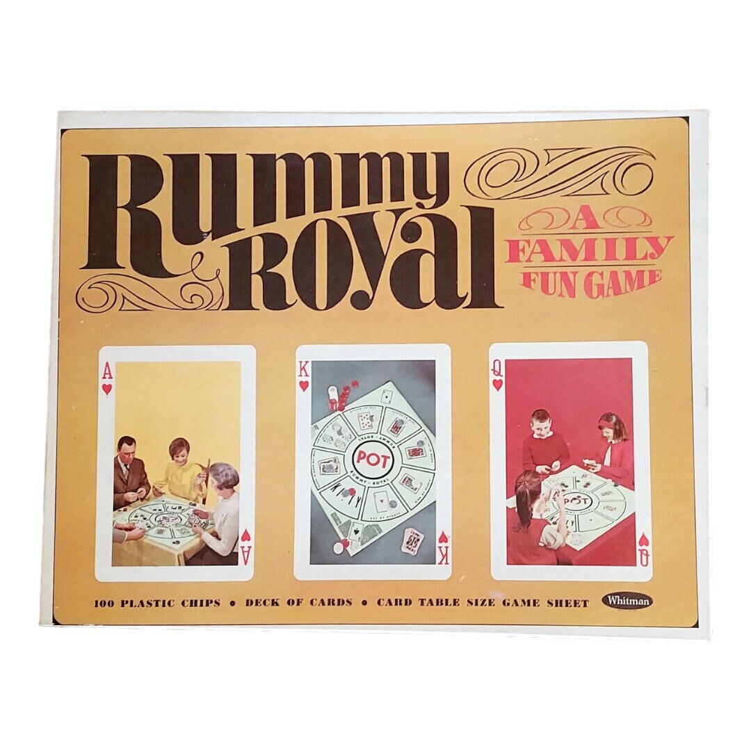 1965 Rummy Royal Game Sheet Chips Cards Whitman Publishing 4804 ...