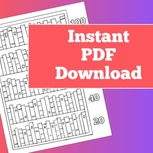 100 Book Reading Challenge Log PDF Printable - Summer Reading Program ...