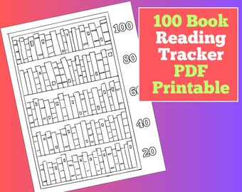 50 Book Reading Challenge Tracker PDF Printable - Summer Reading ...