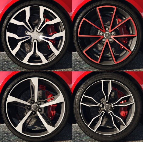 GTA V Wheels Pack: Audi Rims Fivem Ready High Quality Perfect Replicas ...