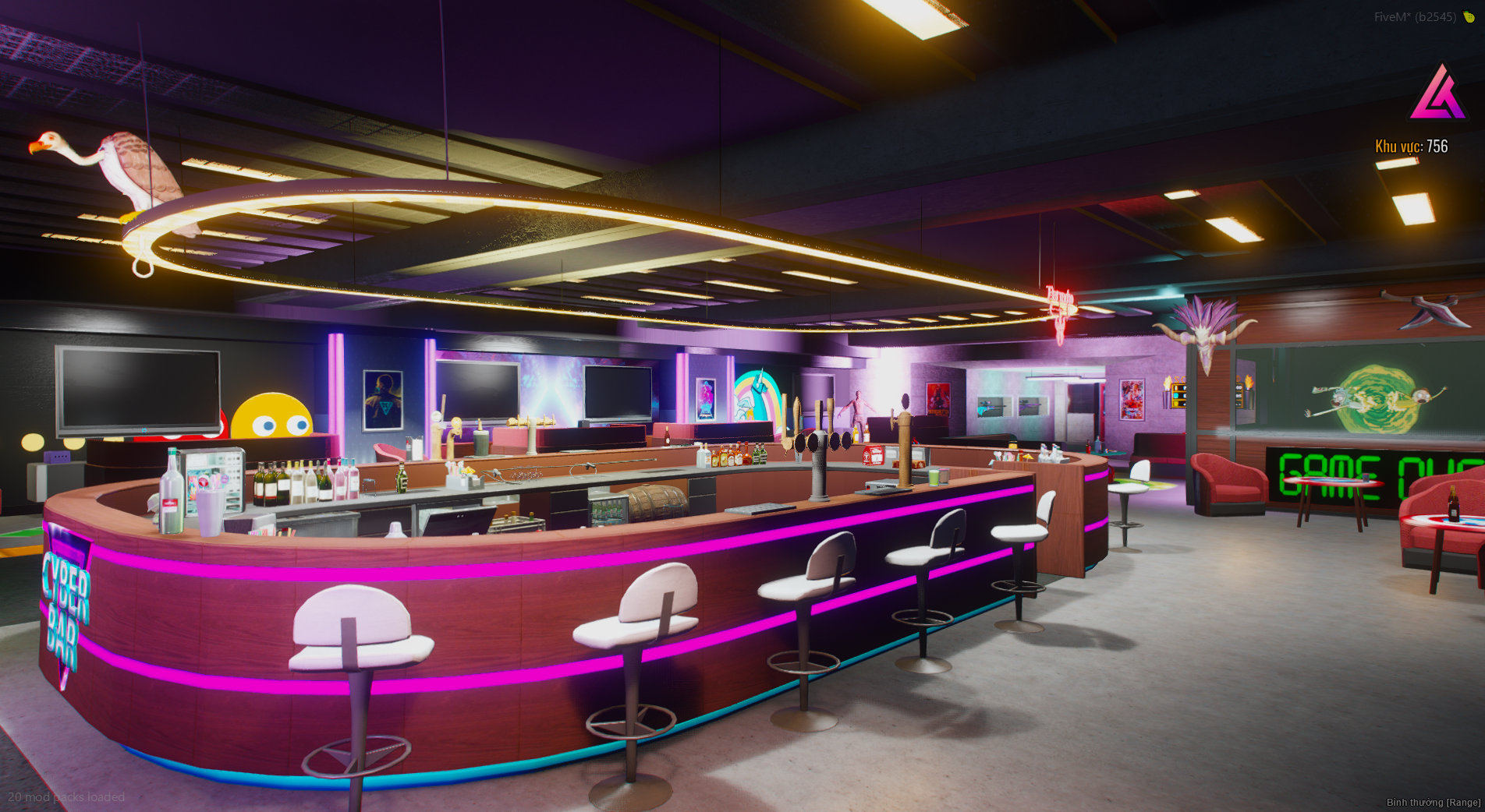 GTA V Map: Cyber Bar Fivem Ready High Quality Optimized 70 USD Value ...