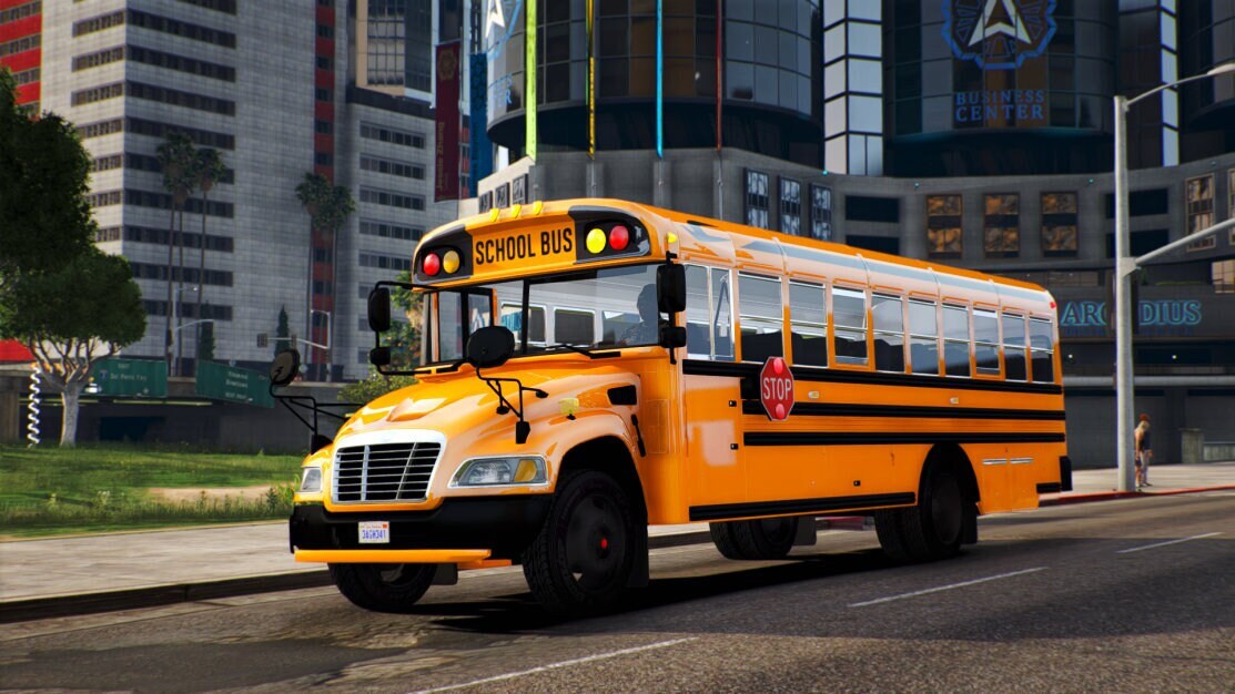 GTA V Solo Vehicle: School Bus Fivem Ready High Quality Optimized 60 ...