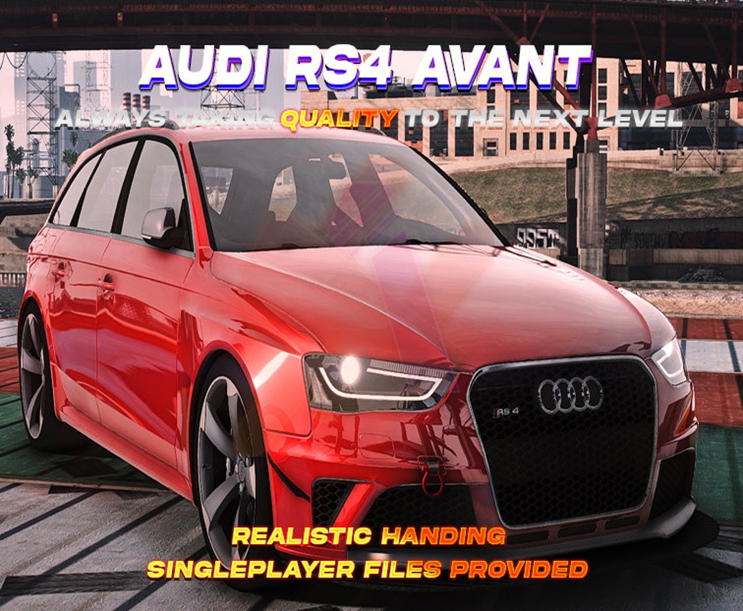 GTA V Solo Vehicle: Audi RS4 Avant FiveM Ready High - Etsy España