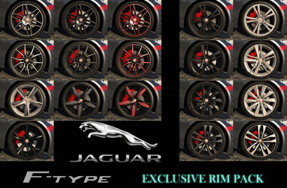GTA V Wheels Pack: Jaguar Rims Fivem Ready High Quality Perfect ...