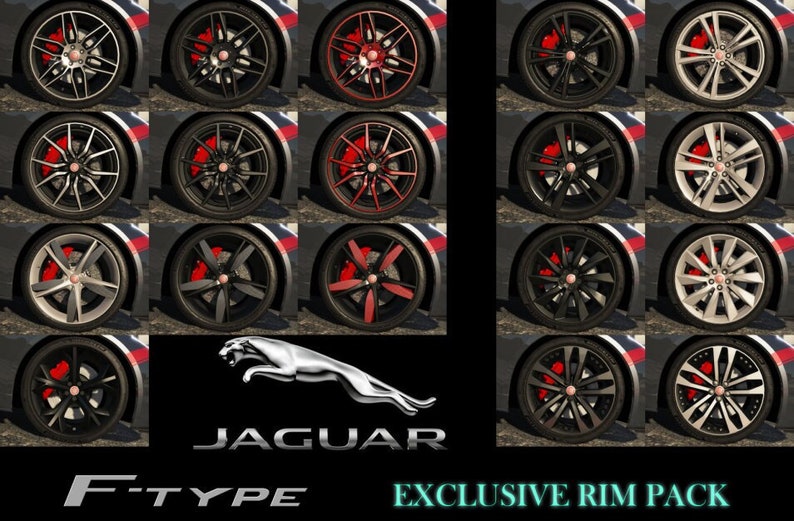 GTA V Wheels Pack: Jaguar Rims Fivem Ready High Quality Perfect ...