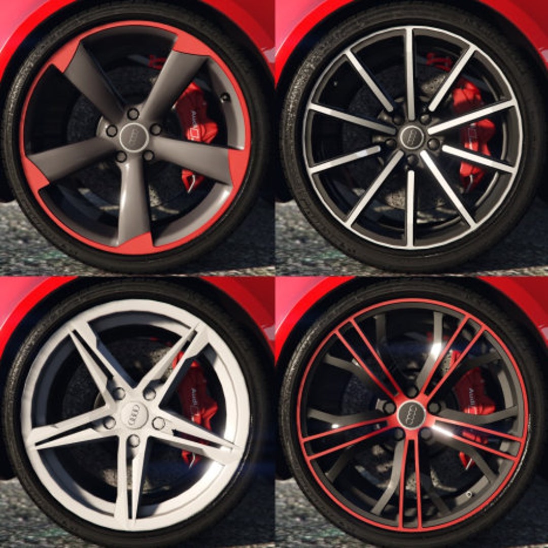 GTA V Wheels Pack: Audi Rims Fivem Ready High Quality Perfect Replicas ...