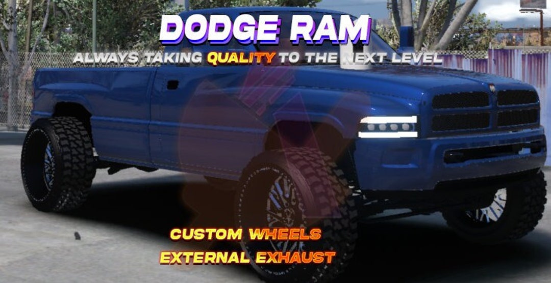 GTA V Solo Vehicle: Dodge Ram FiveM Ready High Quality Optimized Custom ...