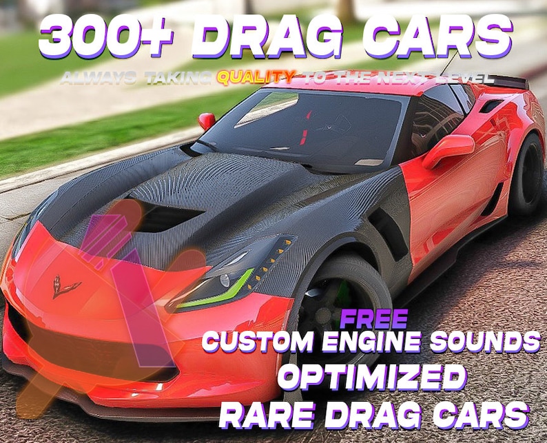 GTA V Vehicle Pack: 300 Drag Cars Fivem Ready 14GB - Etsy Australia