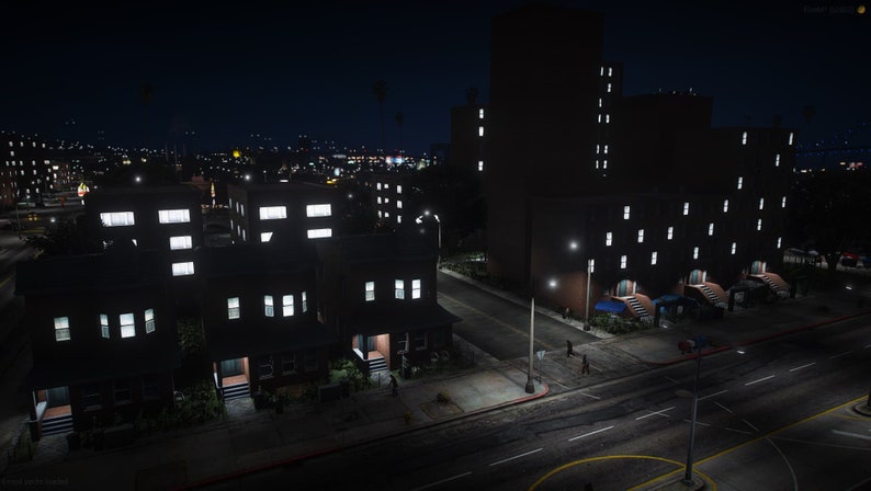 GTA V Map: Garden Block Chicago Housing Units Fivem Ready High Quality ...