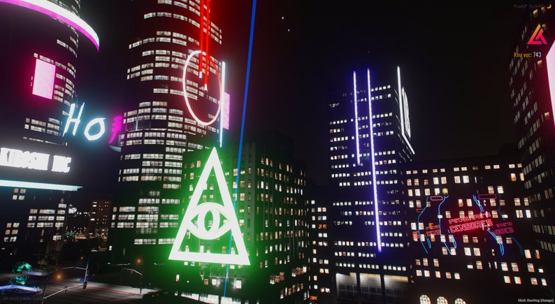 Mapa de GTA V: Cyberpunk Town / FiveM Ready / Animado / Alta calidad ...