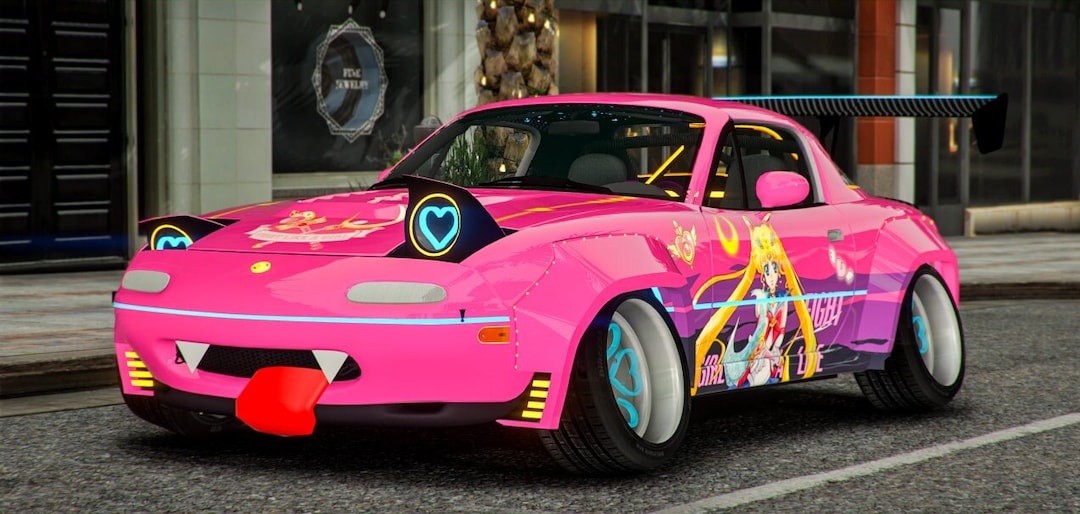 GTA V Solo Vehicle: Mazda Miata MX5 Sailor Moon Edition Fivem Ready ...