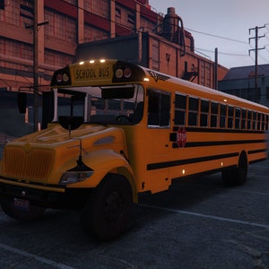 GTA V Solo Vehicle: School Bus Fivem Ready High Quality Optimized 60 ...