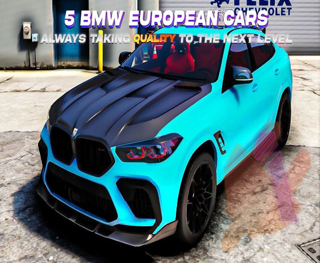 GTA V Vehicle Pack: 5 BMW Cars Fivem Ready Optimized High Quality 30 ...