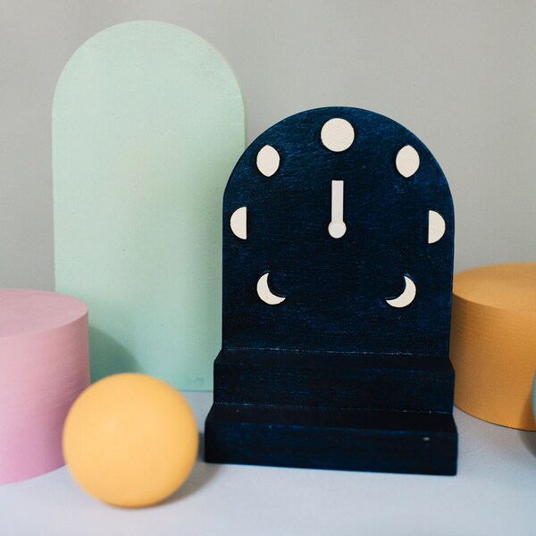 Desktop Moon Clock - Etsy