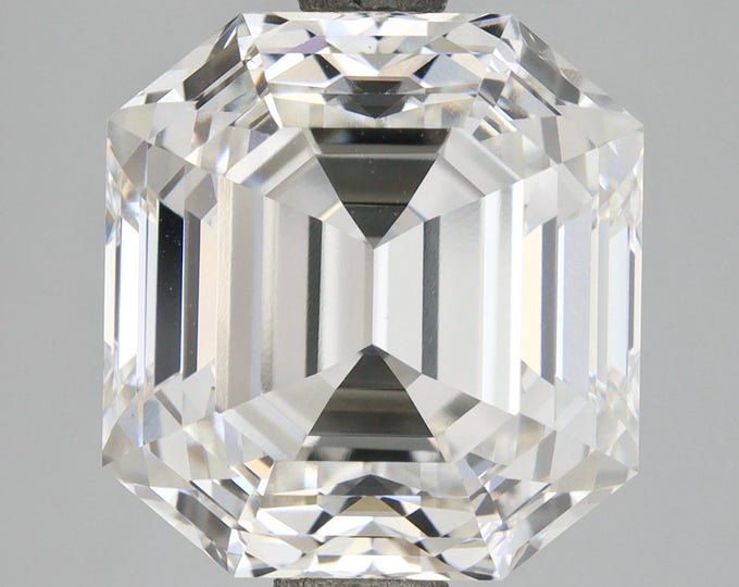 IGI Certified 5.07 Carat Custom Cut Antique Asscher Emerald Cut Lab ...